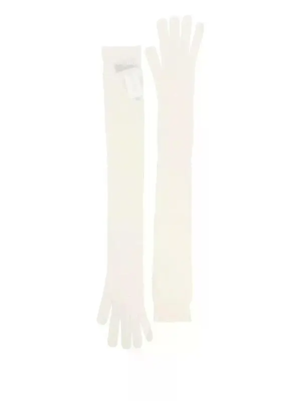 Fabiana Filippi Long Fingerless Gloves - Neutrals