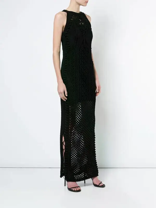 Balmain Long Crochet Dress