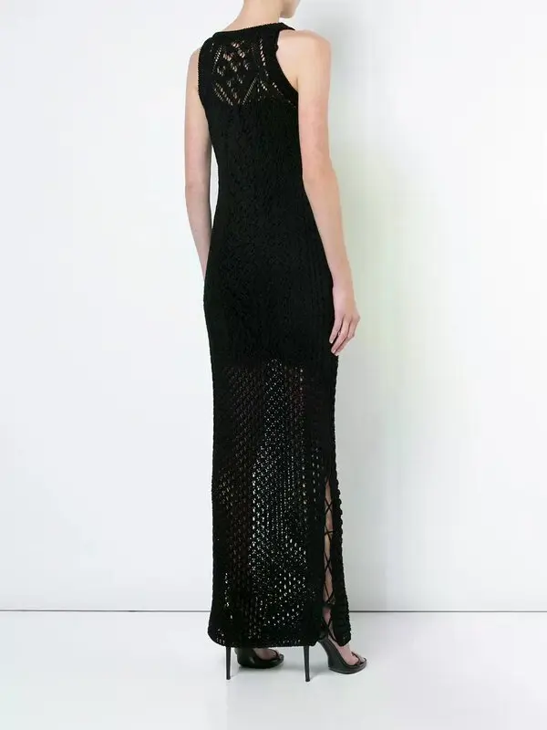 Balmain Long Crochet Dress