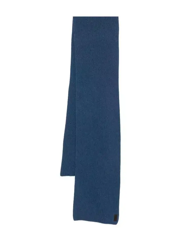 Paul & Shark Ribbed-knit Scarf - Blue