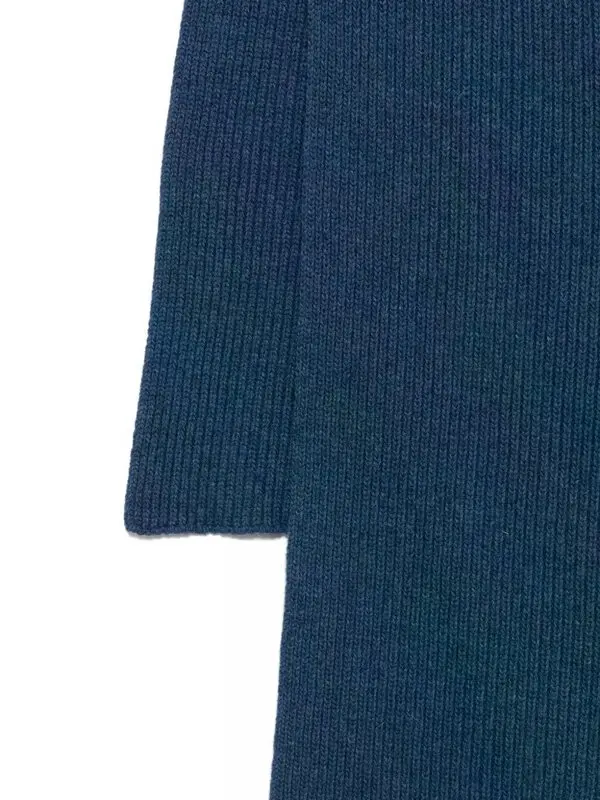 Paul & Shark Ribbed-knit Scarf - Blue