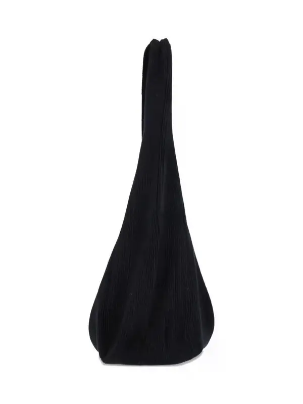 AYA MUSE Ribbed-knit Shoulder Bag - Black