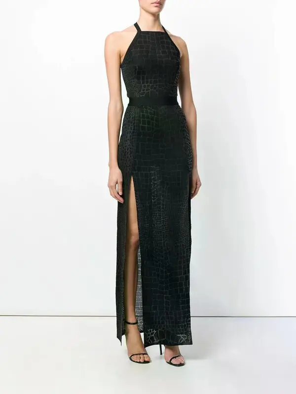 Balmain Crocodile Effect Gown