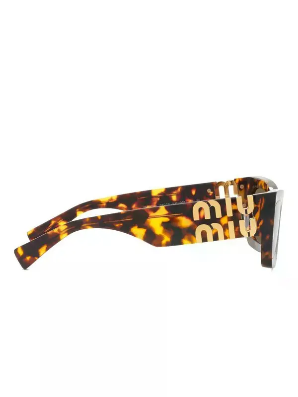 Miu Miu Angular Tortoiseshell Cat Eye Sunglasses