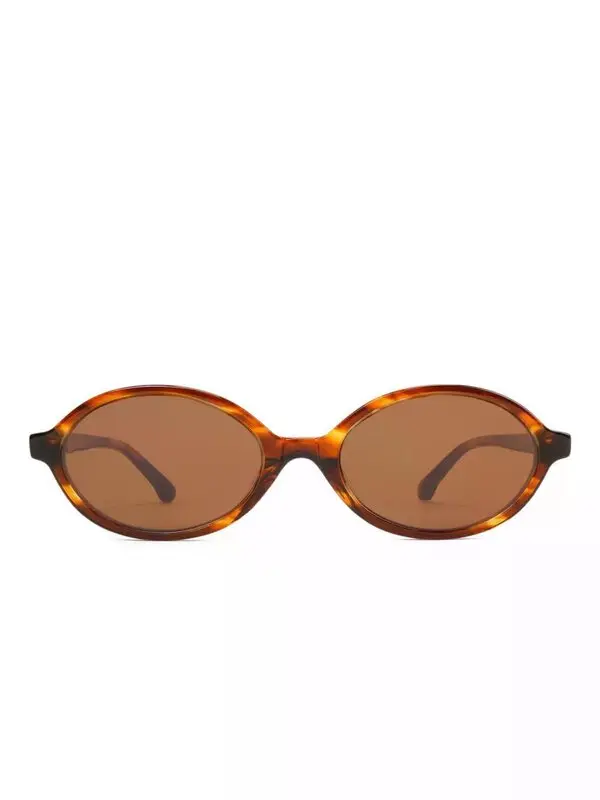 SPORTY & RICH Oval-frame Sunglasses - Brown
