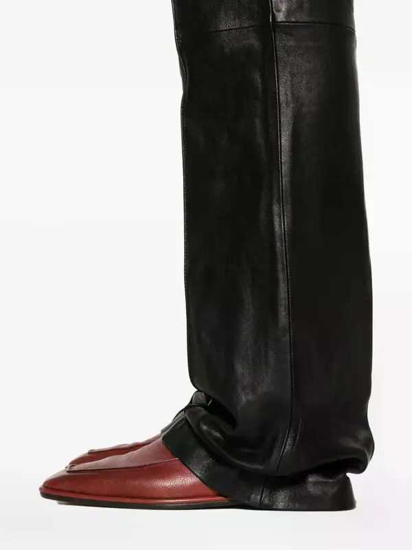 Amiri Leather Bootcut Trousers