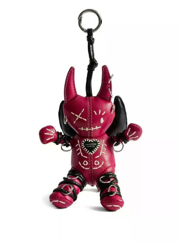 Zadig&Voltaire Devil-wings Leather Keyring