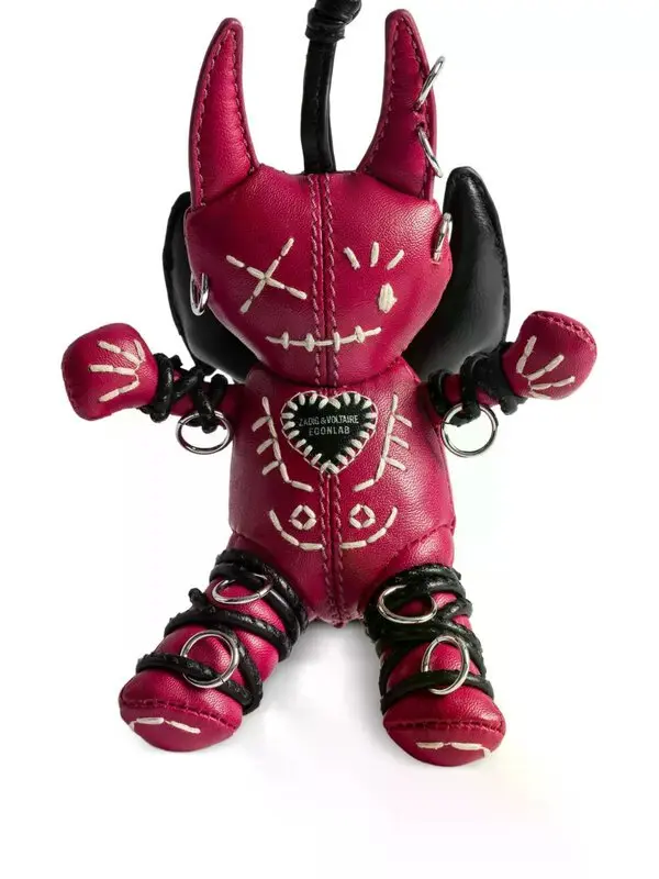 Zadig&Voltaire Devil-wings Leather Keyring