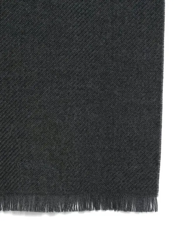 Corneliani Textured Fringed Scarf