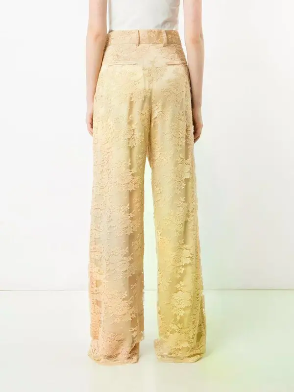 Ryan Roche Wide-leg Lace Trousers