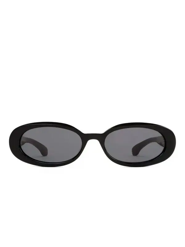 SPORTY & RICH Oval-frame Sunglasses - Black