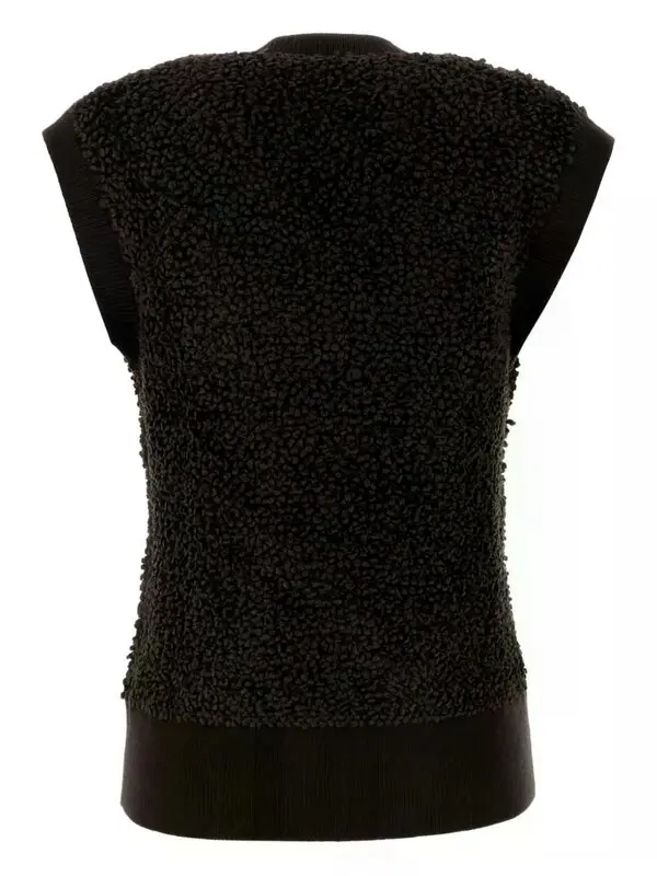 FERRAGAMO V-neck Bouclé Top