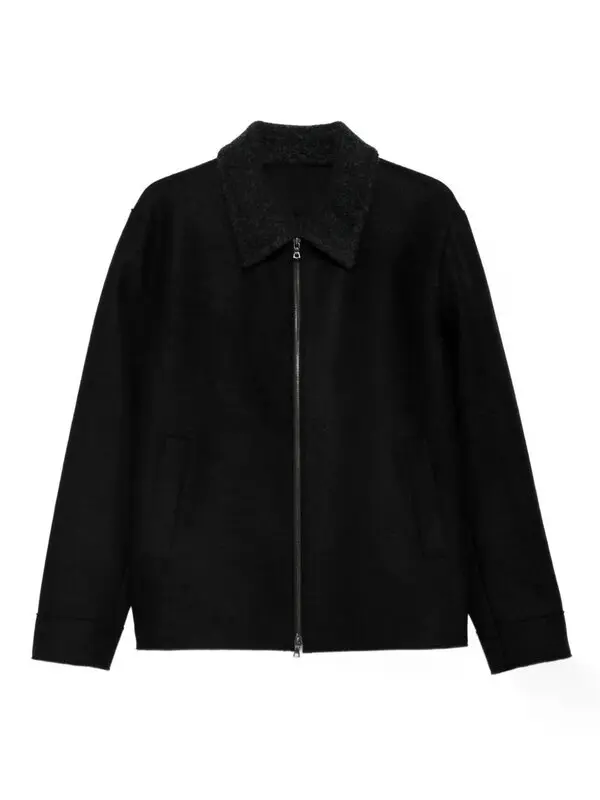 Harris Wharf London Zip-front Shirt Jacket