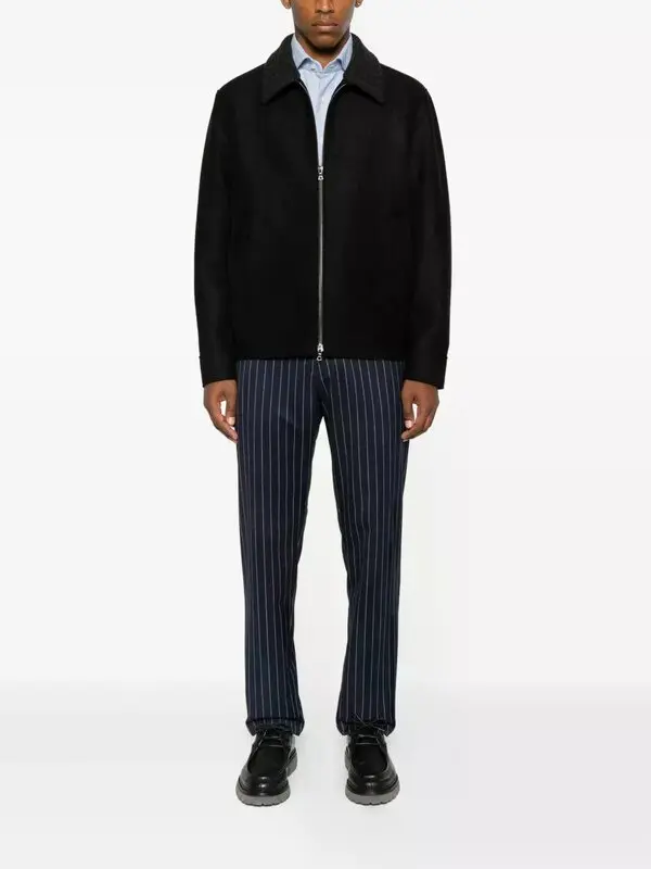 Harris Wharf London Zip-front Shirt Jacket