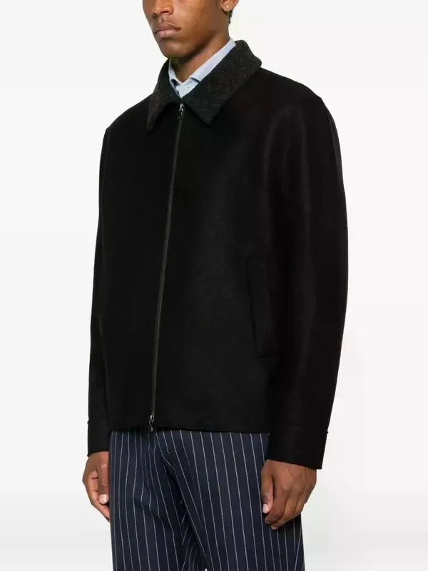 Harris Wharf London Zip-front Shirt Jacket