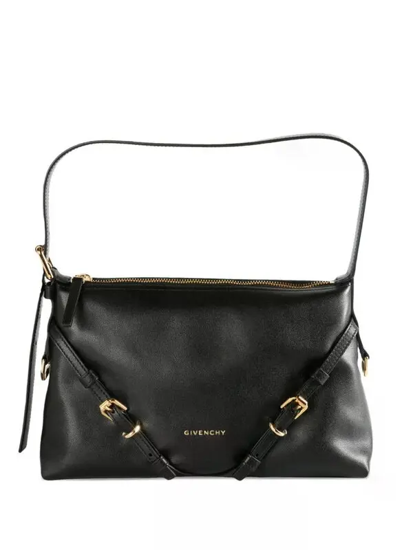 Givenchy Voyou Mini Leather Shoulder Bag With Buckle Straps