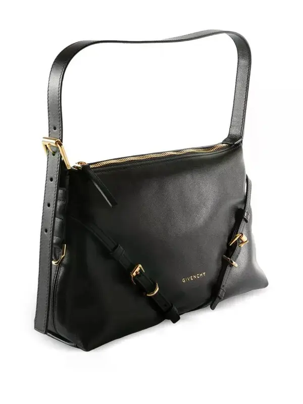 Givenchy Voyou Mini Leather Shoulder Bag With Buckle Straps