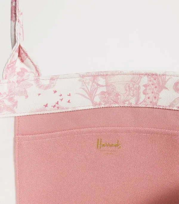 Harrods Toile Print Tote Bag - Pink