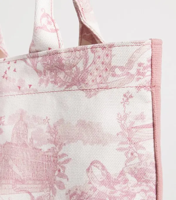 Harrods Small Toile Print Tote Bag - Pink