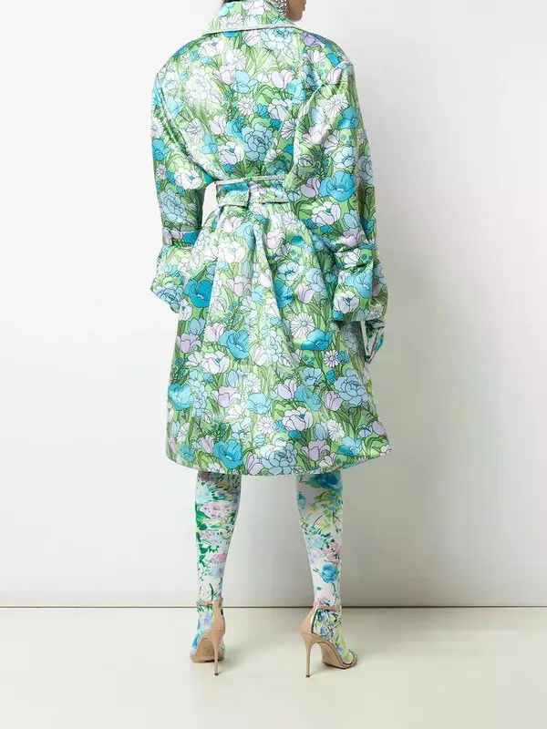 RICHARD QUINN Floral-print Flared Dress