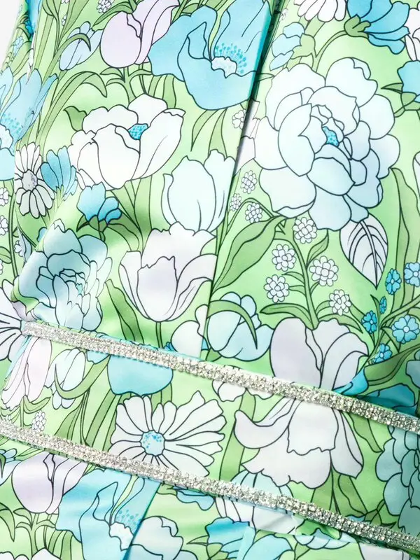 RICHARD QUINN Floral-print Flared Dress