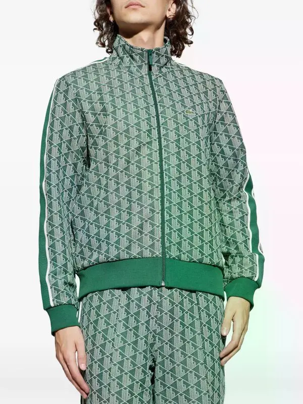Lacoste Paris Zip-up Sweatshirt - Green