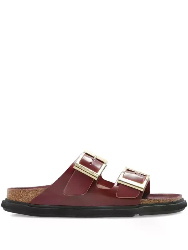 BIRKENSTOCK Arizona Double-buckle Flat Sandals - Red