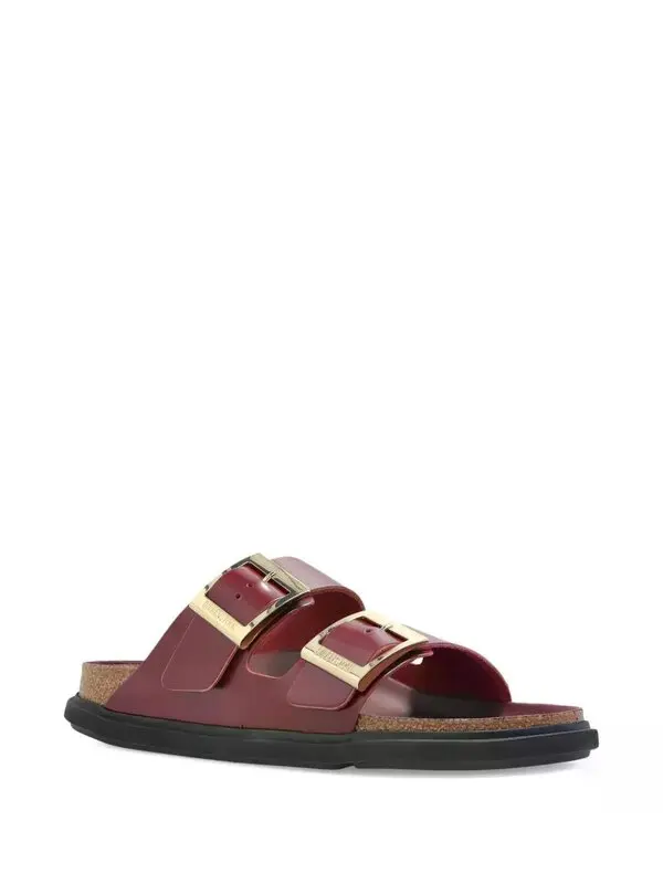 BIRKENSTOCK Arizona Double-buckle Flat Sandals - Red