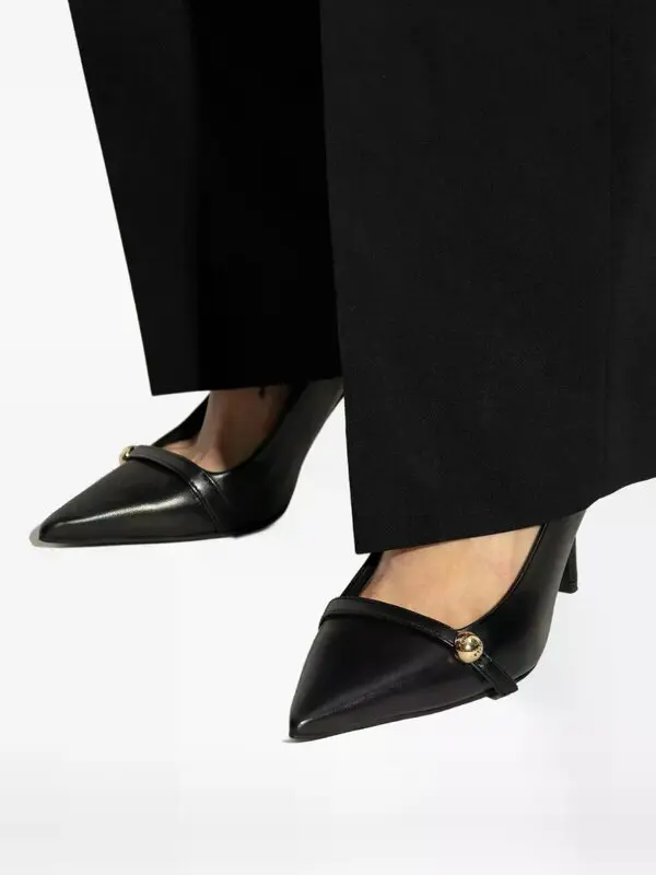 Furla 100mm Leather Heeled Pumps - Black
