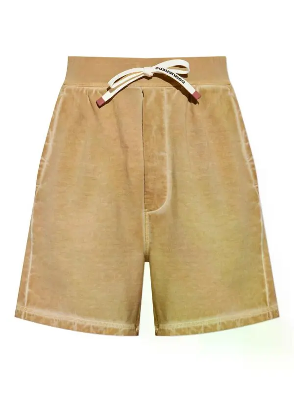 Dsquared2 Drawstring Cotton Track Shorts