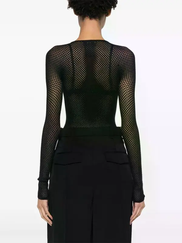 Wardrobe.NYC X Rhw Web Bodysuit - Black