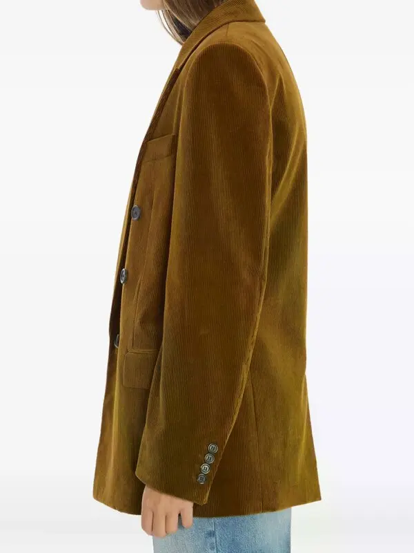 Saint Laurent Corduroy Double-breasted Blazer
