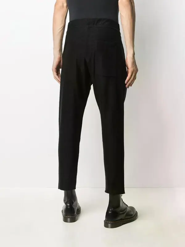 DANIEL ANDRESEN Cropped Track Pants - Black