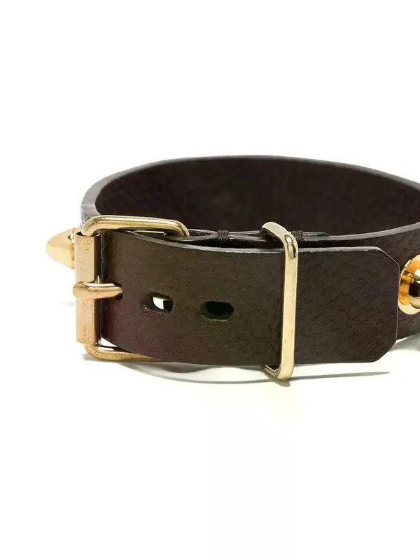 Undercover Stud-detail Leather Cuff