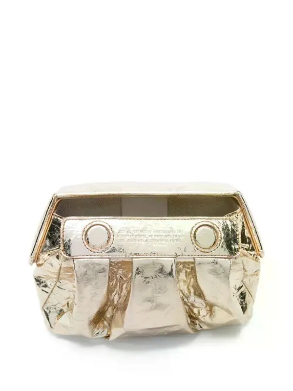 THEMOIRE Pleated Metallic Clutch
