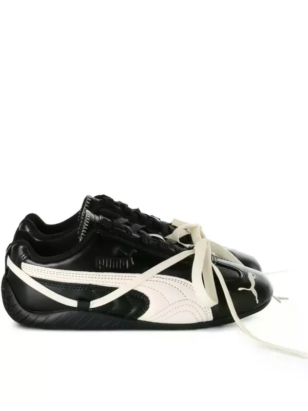 PUMA Speedcat Leather Lace-up Sneakers - Black