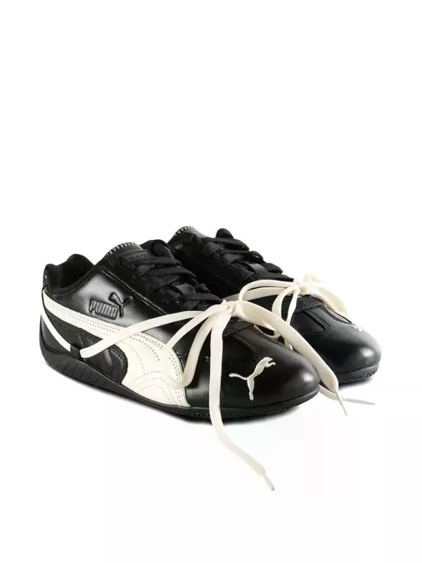 PUMA Speedcat Leather Lace-up Sneakers - Black