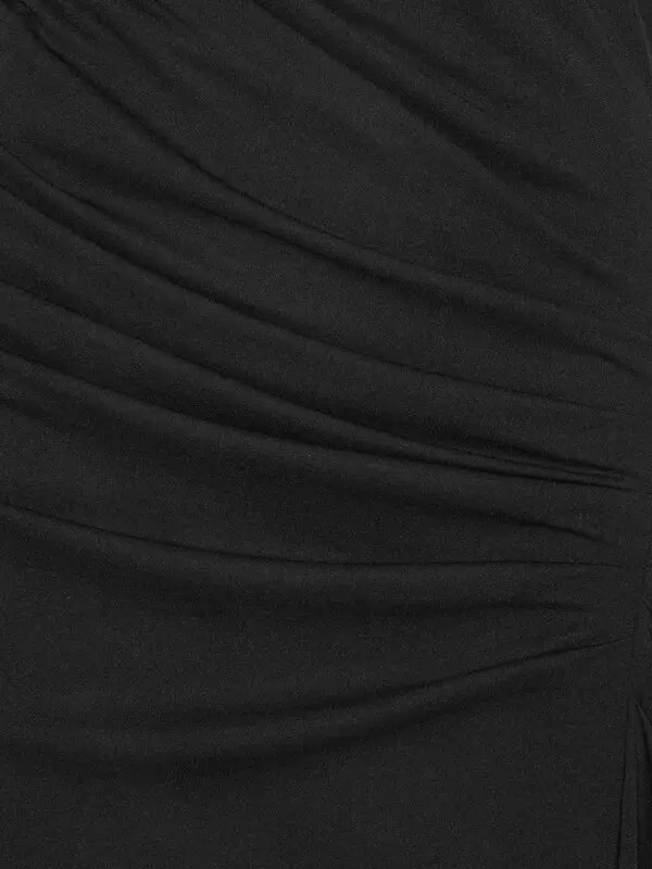 ROTATE BY BIRGER CHRISTENSEN Draped One-shoulder Maxi Dress