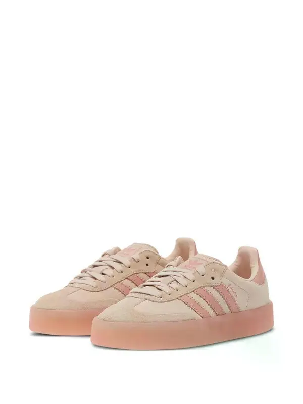 Adidas Sambae Three-stripe Sneakers - Pink