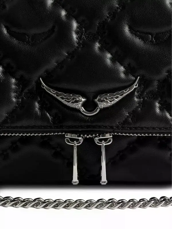 Zadig&Voltaire Rock Ii Quilted Crossbody Bag - Black