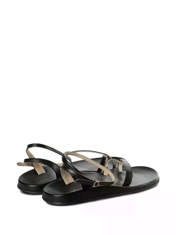 THE ROW Hugh Ankle Strap Sandals - Black