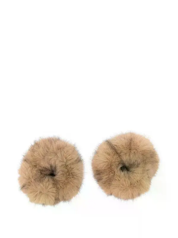 BY MALENE BIRGER Elbie Faux-fur Wrist Cuffs - Brown