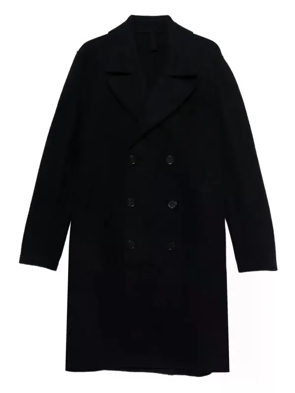 Harris Wharf London Double-breasted Wool Coat - Blue