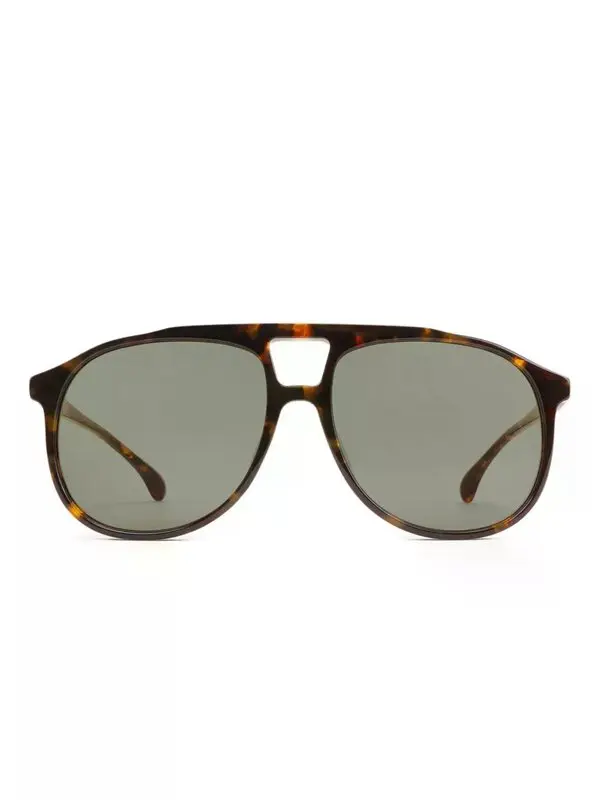 SPORTY & RICH Tortoiseshell Frame Sunglasses - Brown