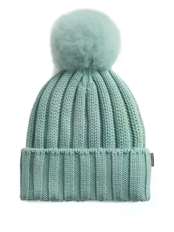 Woolrich Ribbed Knit Beanie - Blue