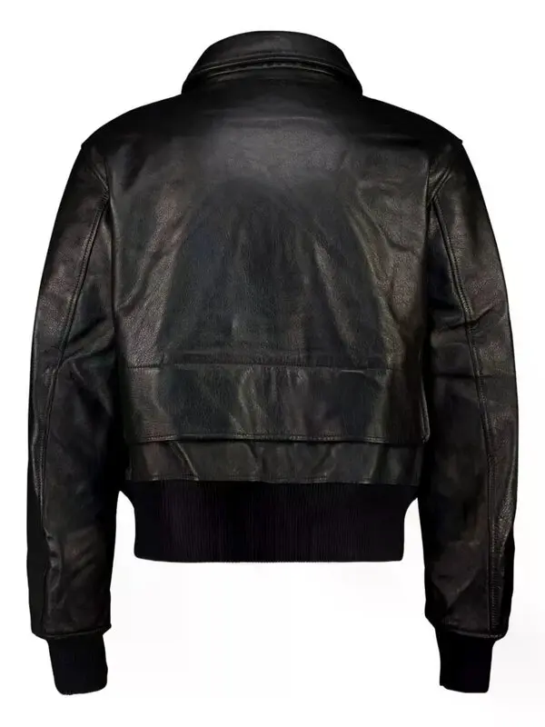 Y3 Zipped-front Leather Jacket