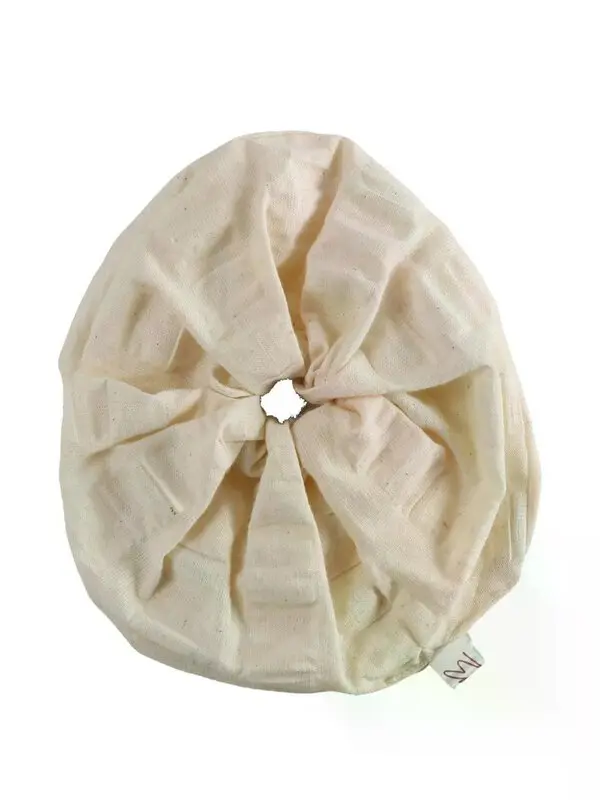 ELISE Brocade Cotton Scrunchy - Neutrals