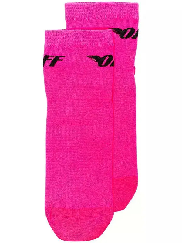 Off-White Wings Stretch Logo Socks - Pink