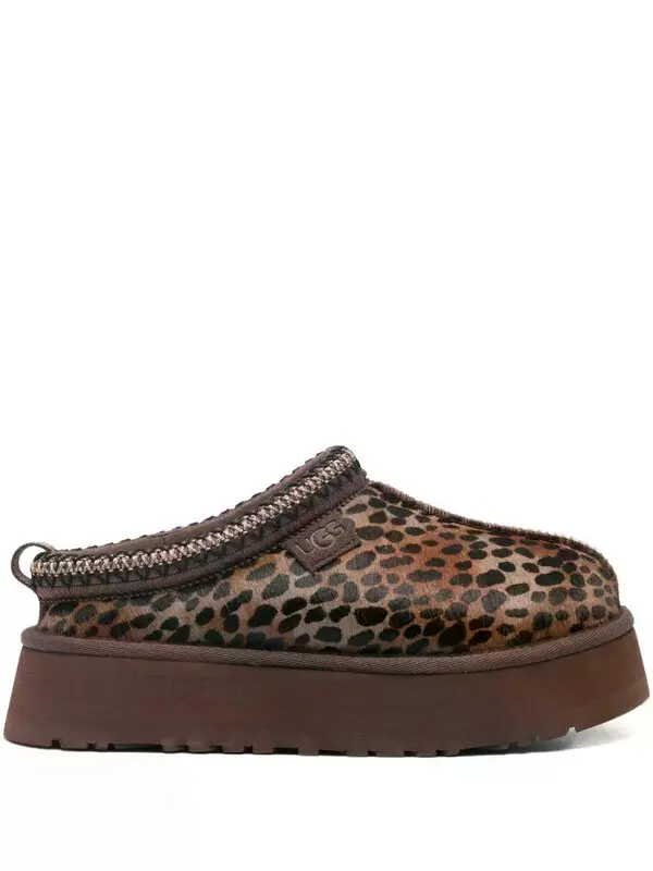 UGG Tazz Leopard-print Platform Mules - Brown