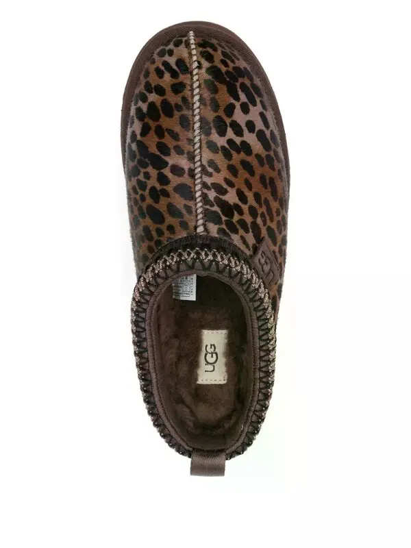UGG Tazz Leopard-print Platform Mules - Brown